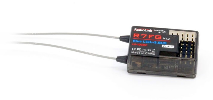 RadioLink RC6GS v3 2.4G 7CH Car Controller Transmitter + R7FG Gyro ...