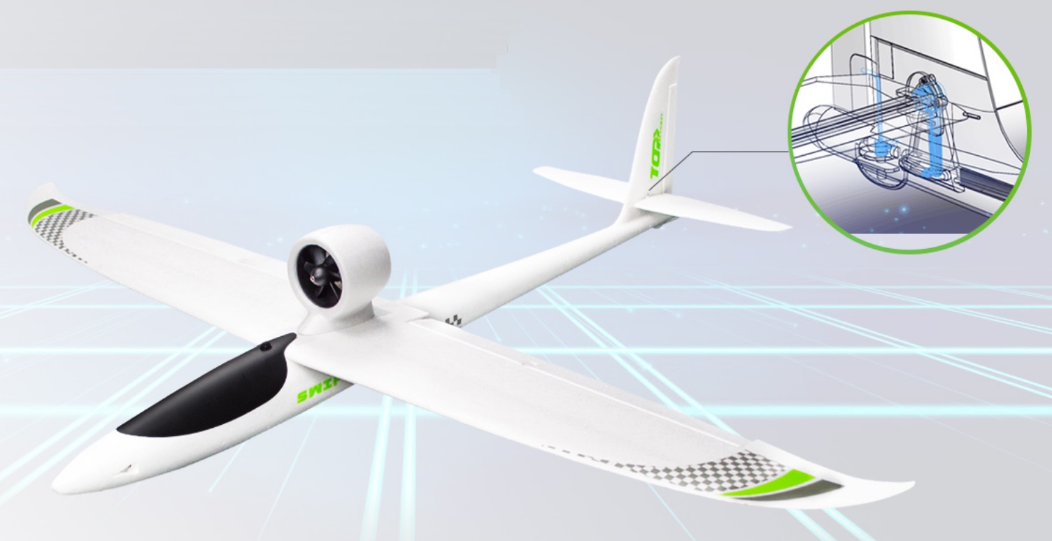 TOP RC Hobby Swift 1200mm High Speed EDF Glider PNP | RcHubiQ.pl